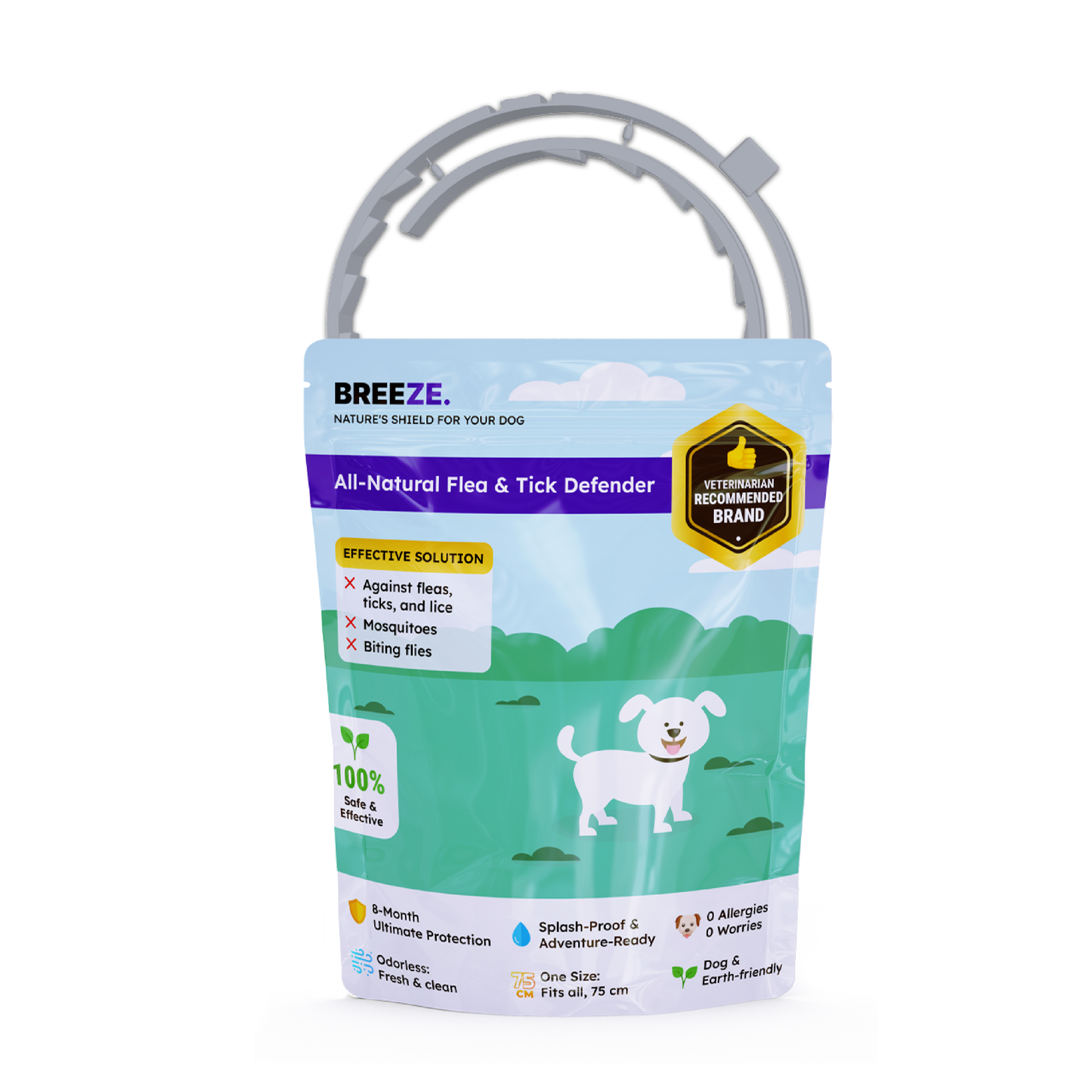 1x Breeze Aura-Shield Dog Collar – BREEZE